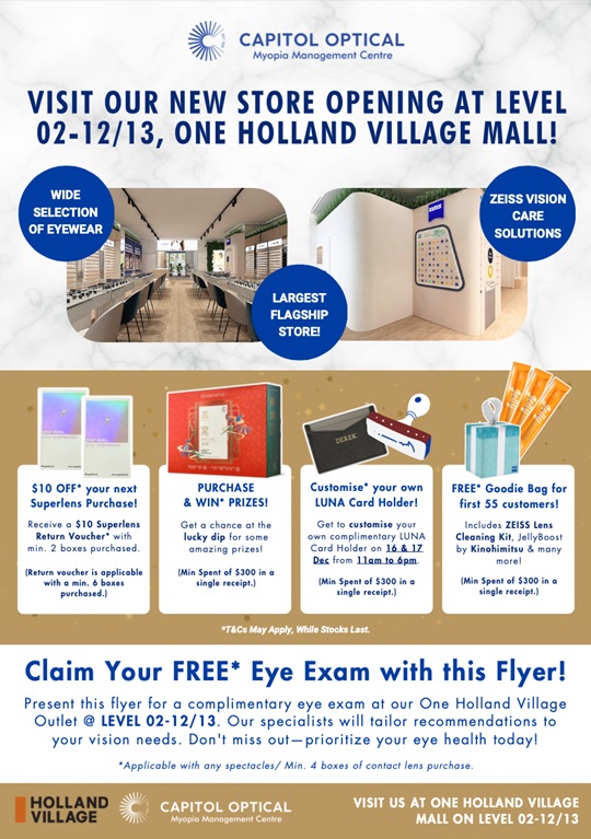 Capitol Optical Unveils Largest Flagship Store at One Holland Village ...