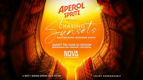 Aperol Spritz Chasing Sunsets at NOVA Singapore’s Highest Rooftop Race ...